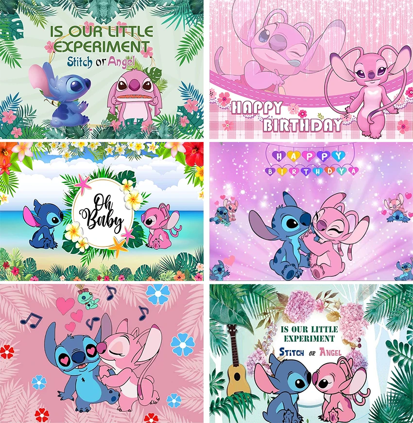 Stitch-and-Angel-Party-Supplies-Photography-Photo-Background-Happy ...