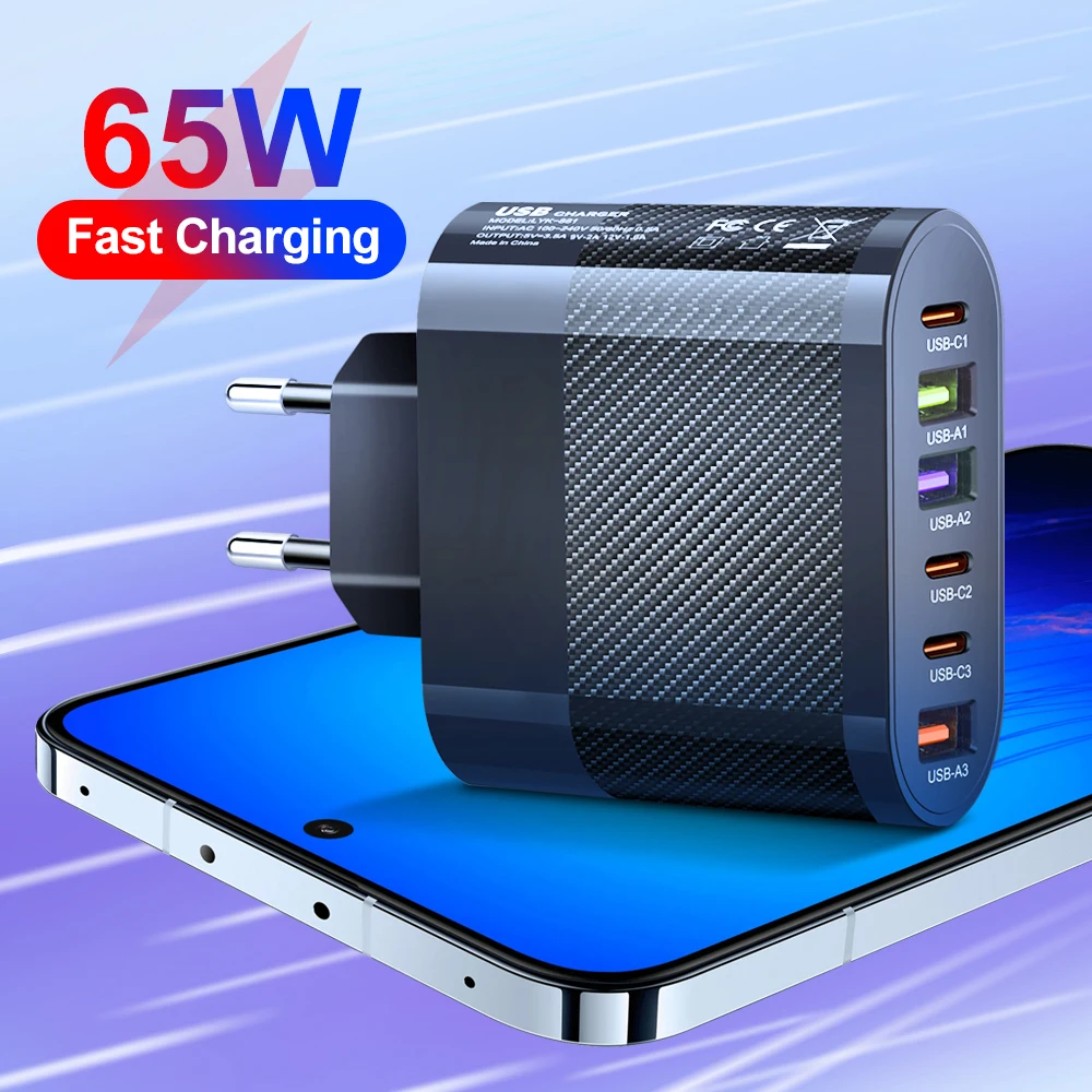 3-1A-3USB-3PD-Charger-QC3-0-Fast-Charging-Mobile-Phone-Charge-Adapter ...