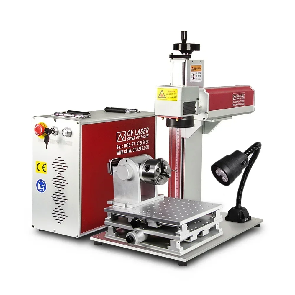 Dynamic Auto focus 3D 100W fiber laser marking machine 2.5D 50W JPT ...