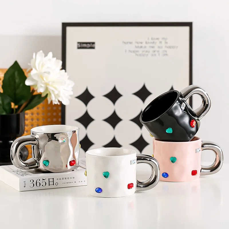 Design-Niche-Mug-Creative-Gem-Ceramic-Cup-High-Appearance-Level-Simple ...