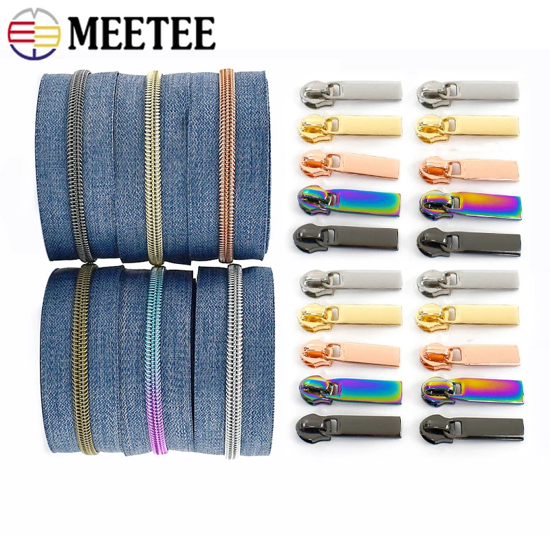 1-4M-5-Meetee-Nylon-Zipper-with-Zips-Puller-Clothes-Detachable-Closures ...