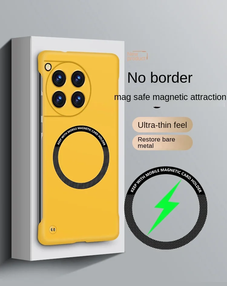 For-OnePlus-12-Case-Hard-PC-Magnetic-Wireless-Charging-Slim-Protective ...