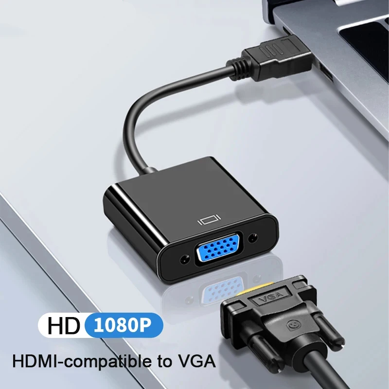 HDMI-Compatible-to-VGA-Adapter-HDTV-To-VGA-Cable-Converter-HDTV-Male-to ...