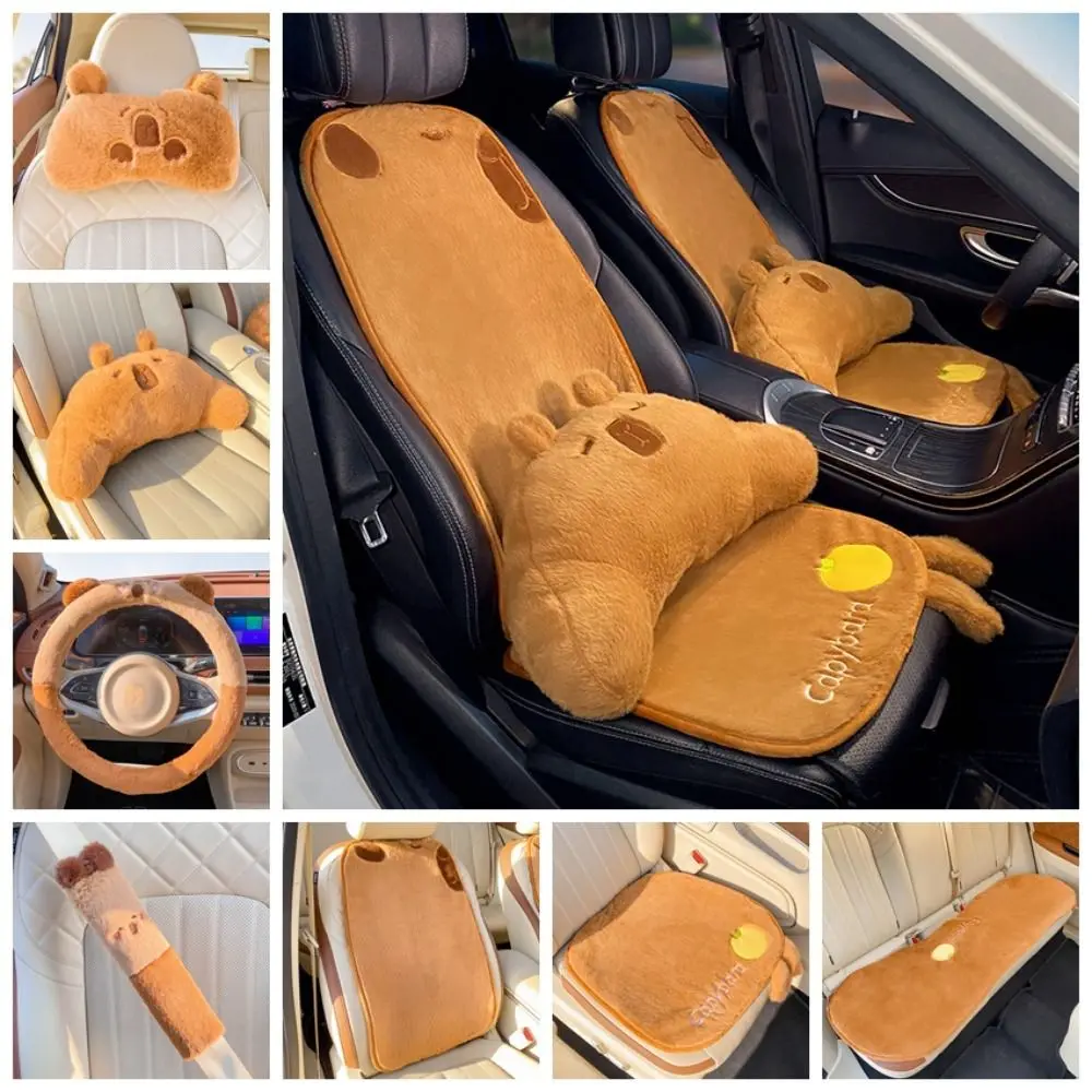 Capybara-Car-Plush-Warm-Capybara-Seat-Plush-Cartoon-Cute-Capybara-Car ...
