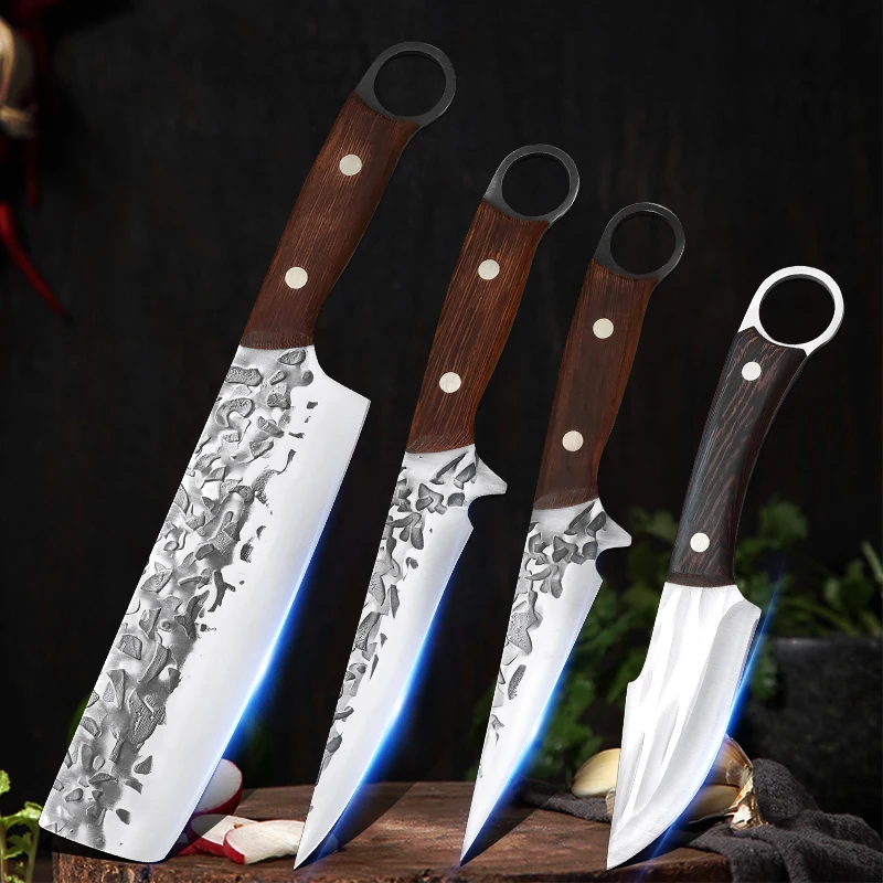 Handmade-Forged-Butcher-Boning-Knife-Cleaver-Meat-Fruit-Vegetables ...