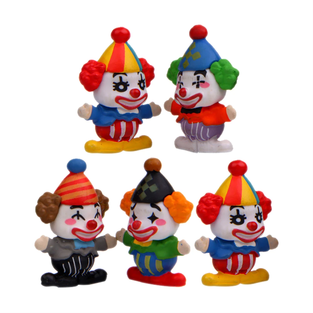5pcs-Miniature-Clown-Ornaments-Circus-Carnival-Party-Favors-Miniature ...