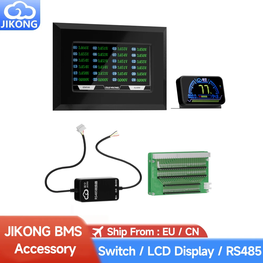 JIKONG-BMS-Parts-LCD-DisPlay-4-3-inch-and-2-inch-BMS-RS485-Cable-Switch ...
