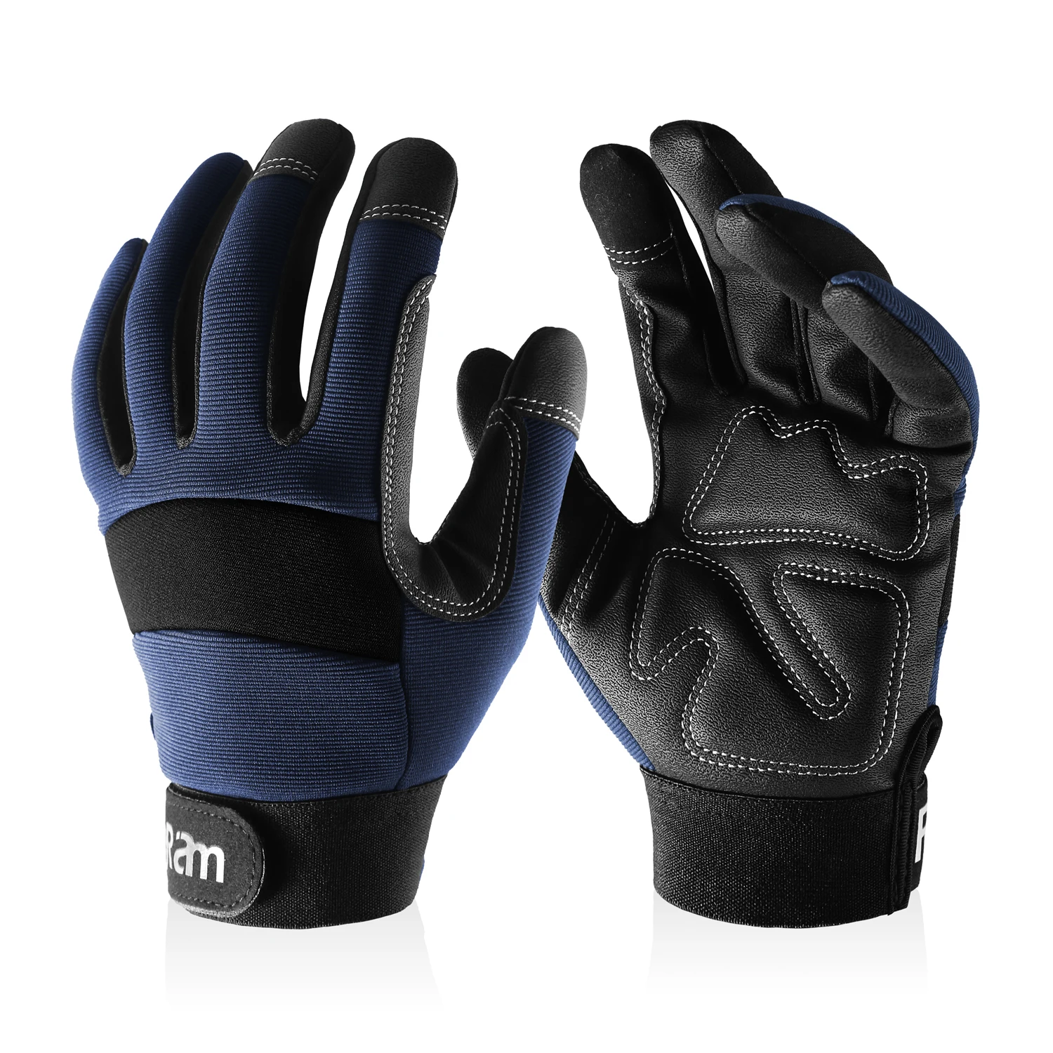 Work Gloves Men & Women, Utility Mechanic Working Gloves High Dexterity ...