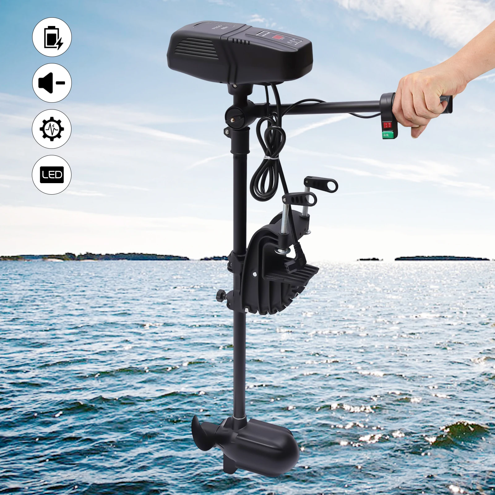 1400W-48V-Foldable-Electric-Boat-Engine-Outboard-Trolling-Motor ...