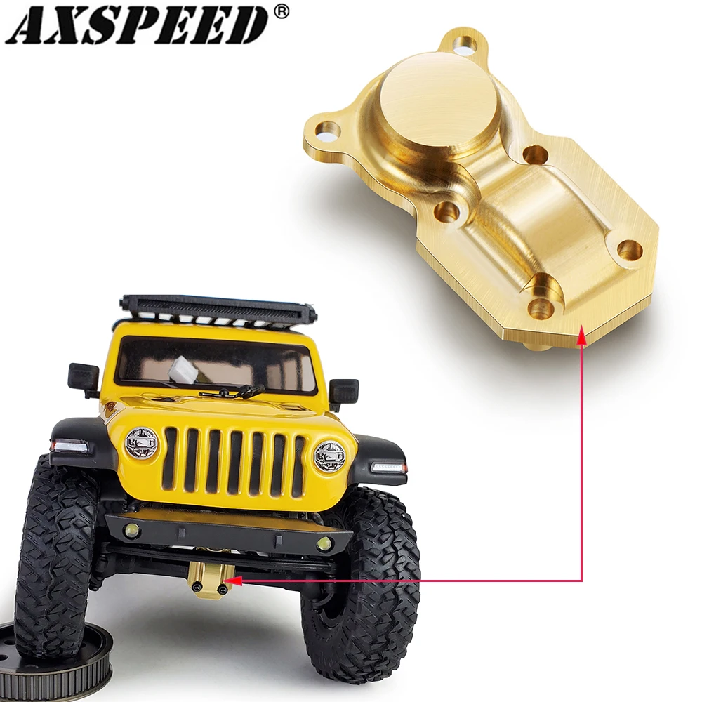 AXSPEED 1PCS Brass Diff Cover Front Rear Differential Axle Housing for ...