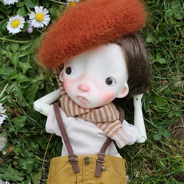 Cara De Retrasado Mental De Dibujos Animados Muñeca Bjd Sd Con Forma