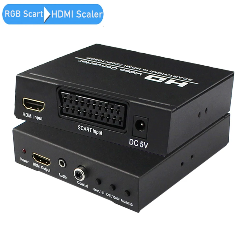 HDMI-RGB-Scart-to-HDMI-EU-Scaler-Adapter-Video-Audio-Converter ...