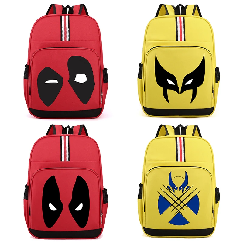 New-Deadpool-and-Wolverine-Children-School-Backpack-Cartoon-Printed ...