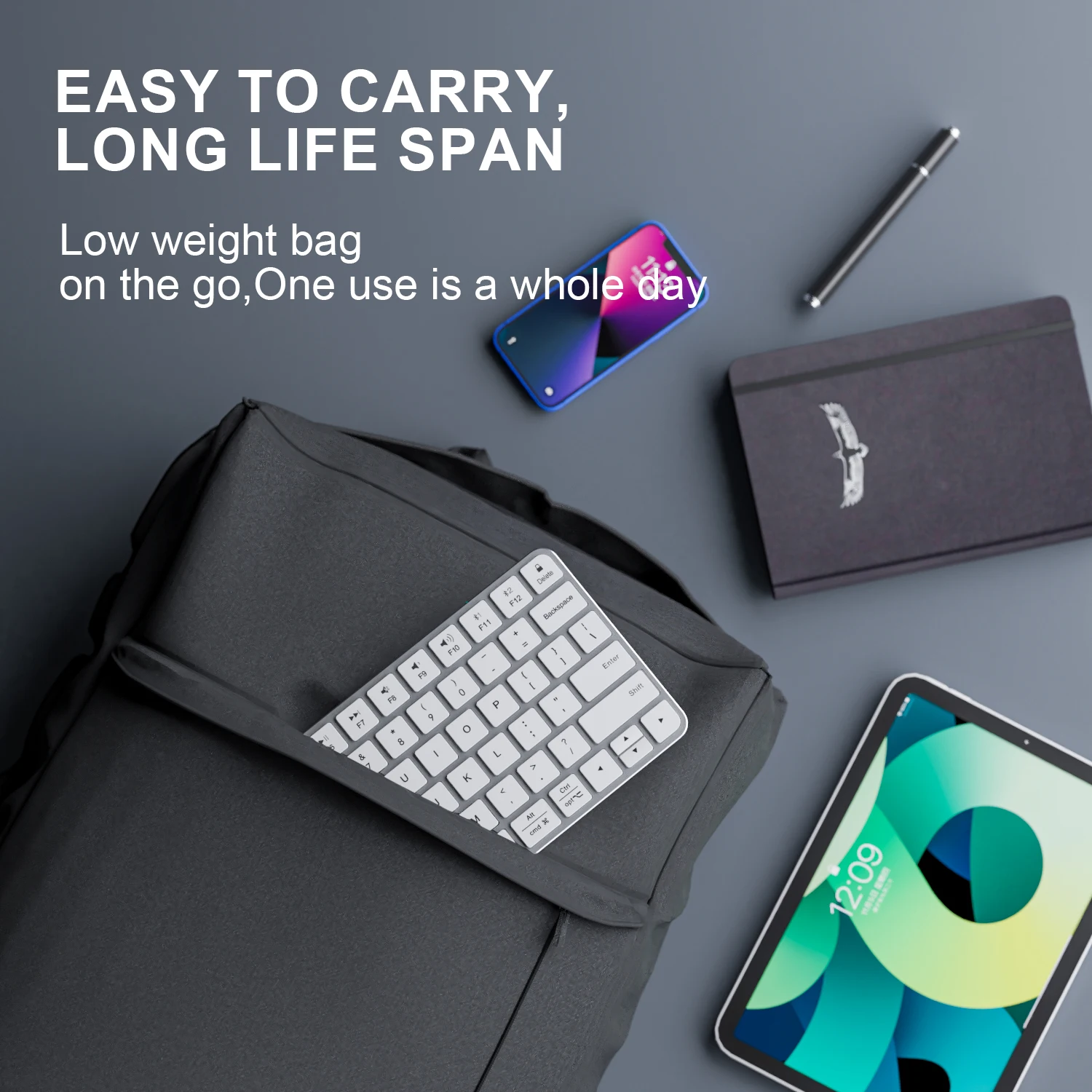 Ultra-Slim-for-macbook-iphone-iPad-PC-Bluetooth-Keyboard-Low-Noise ...