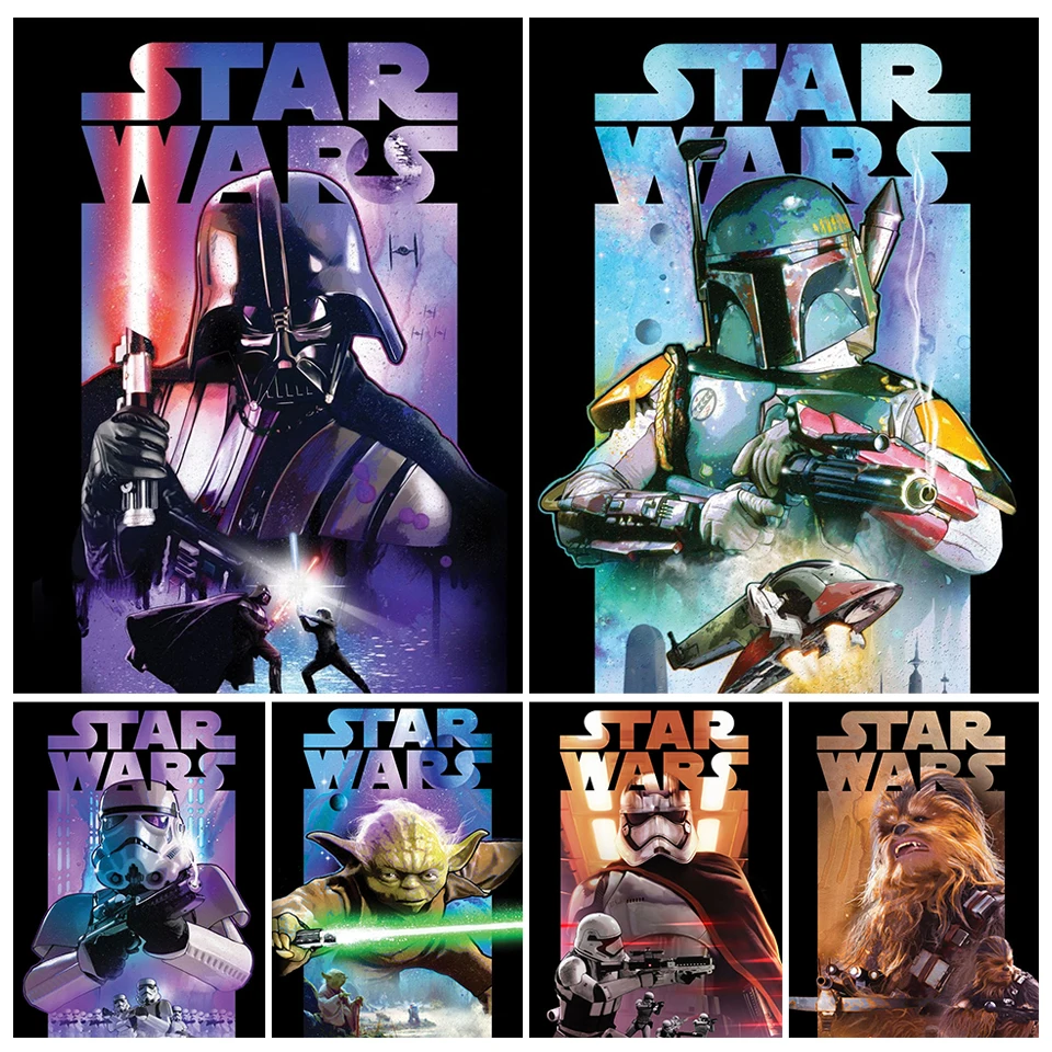 Painting Diamond 5d Star Darth Vader | Yoda Diamond Painting Full Drill ...