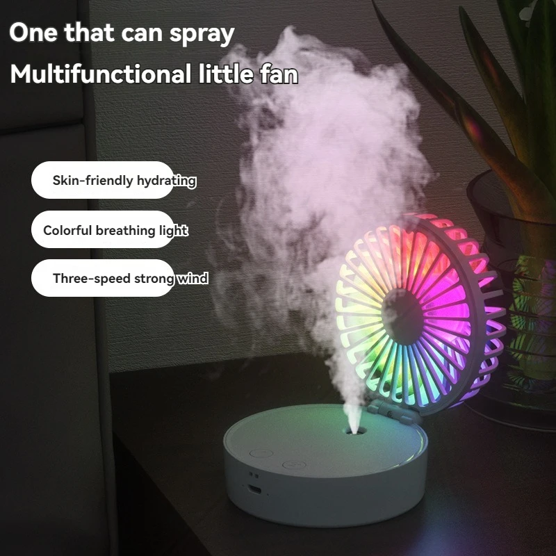 Water-replenishing-spray-fan-USB-charging-portable-desktop-student ...