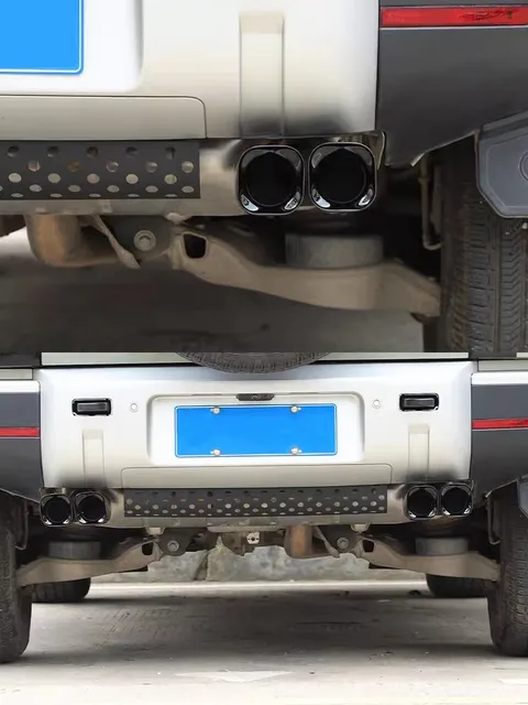 Quad Square Exhaust Upgrade Quad Exhaust Tip System For Land Rover ...