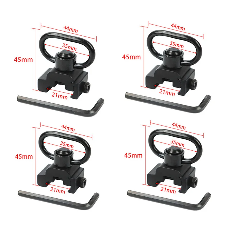 4PCS-QD-Quick-Detach-Swivel-Sling-Ring-QD-Sling-Buckle-Picatinny-Rail ...