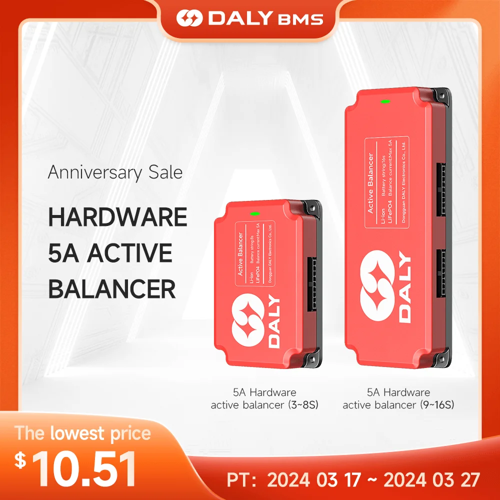Daly-BMS-5A-Balancing-Board-18650-Active-Equalizer-Balancer-Lifepo4-3S ...