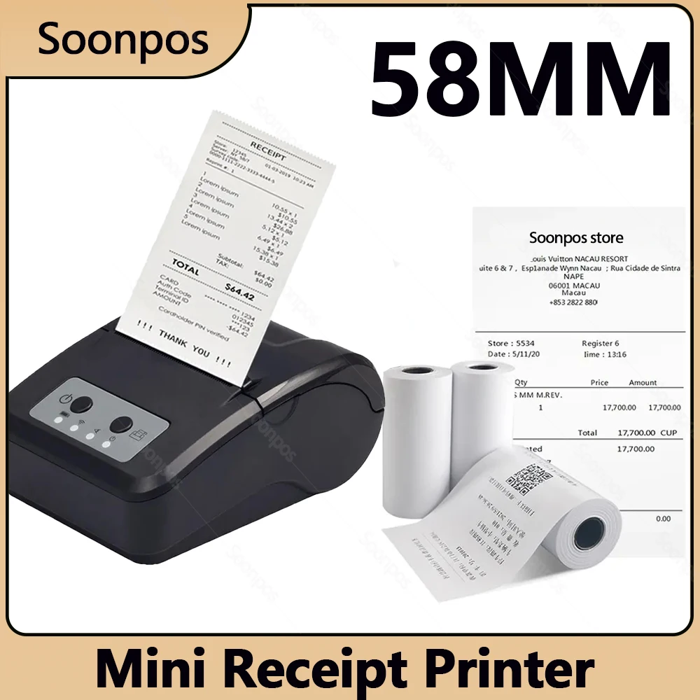 Soonpos-New-Portable-BluetoothThermal-POS-Receipt-Printer-58mm-Mini ...