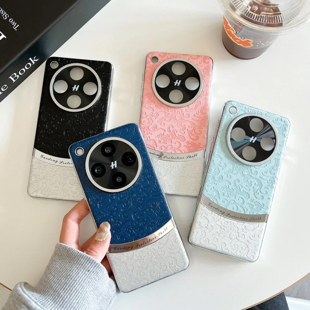 For OPPO Find X8 Pro Case Luxury PU Fashion Plating dragon pattern ...