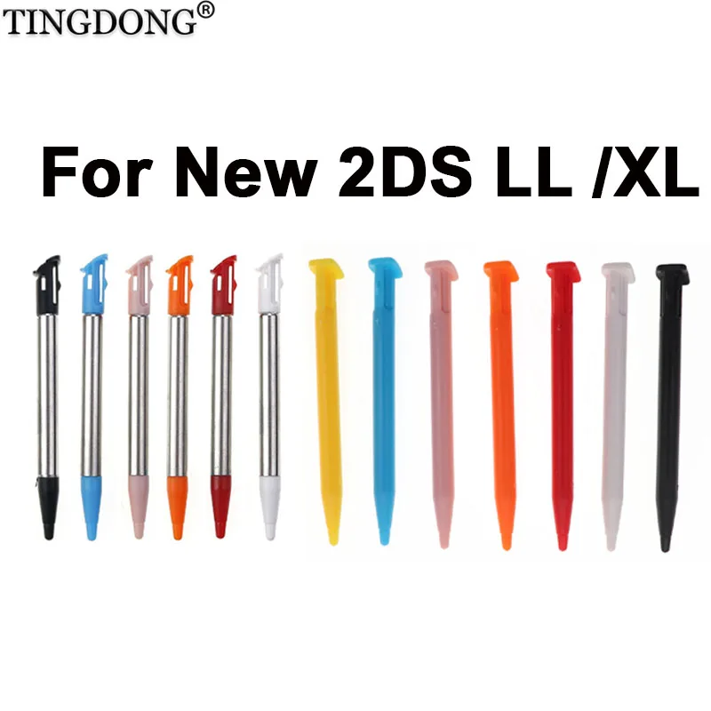 2pcs-For-New-2DSLL-2DSXL-Game-Console-Plastic-Metal-Telescopic-Stylus ...