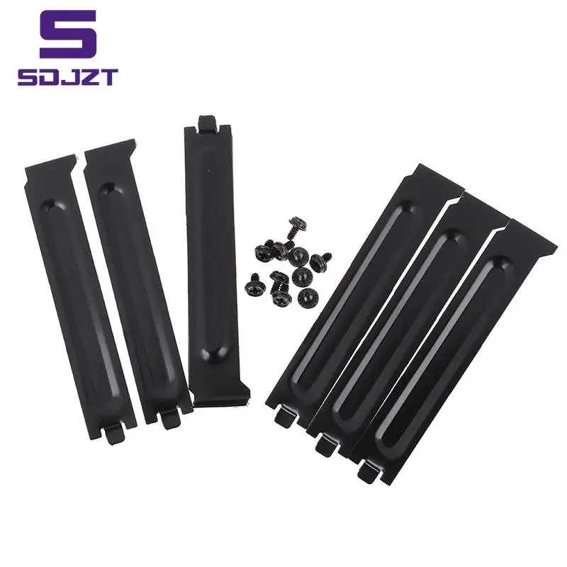 10pcs-Black-PCI-Chassis-Slot-Covers-Bracket-with-Screws-Dust-Filter ...