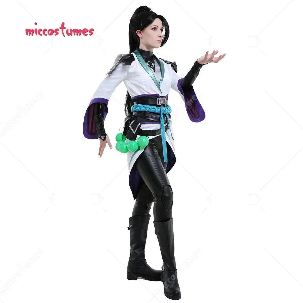 Miccostumes Women's Chinese Cross Collar Outfit Cosplay Costume Chinese ...
