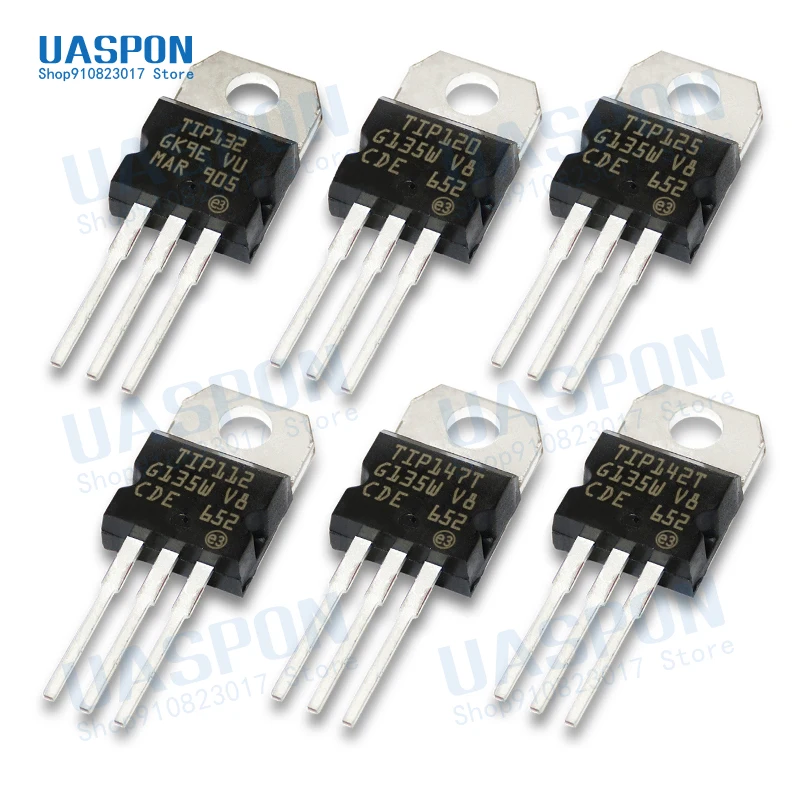 5PCS TIP102 TIP120 TIP122 TIP127 TIP142 Darlington TransistorTIP142T ...