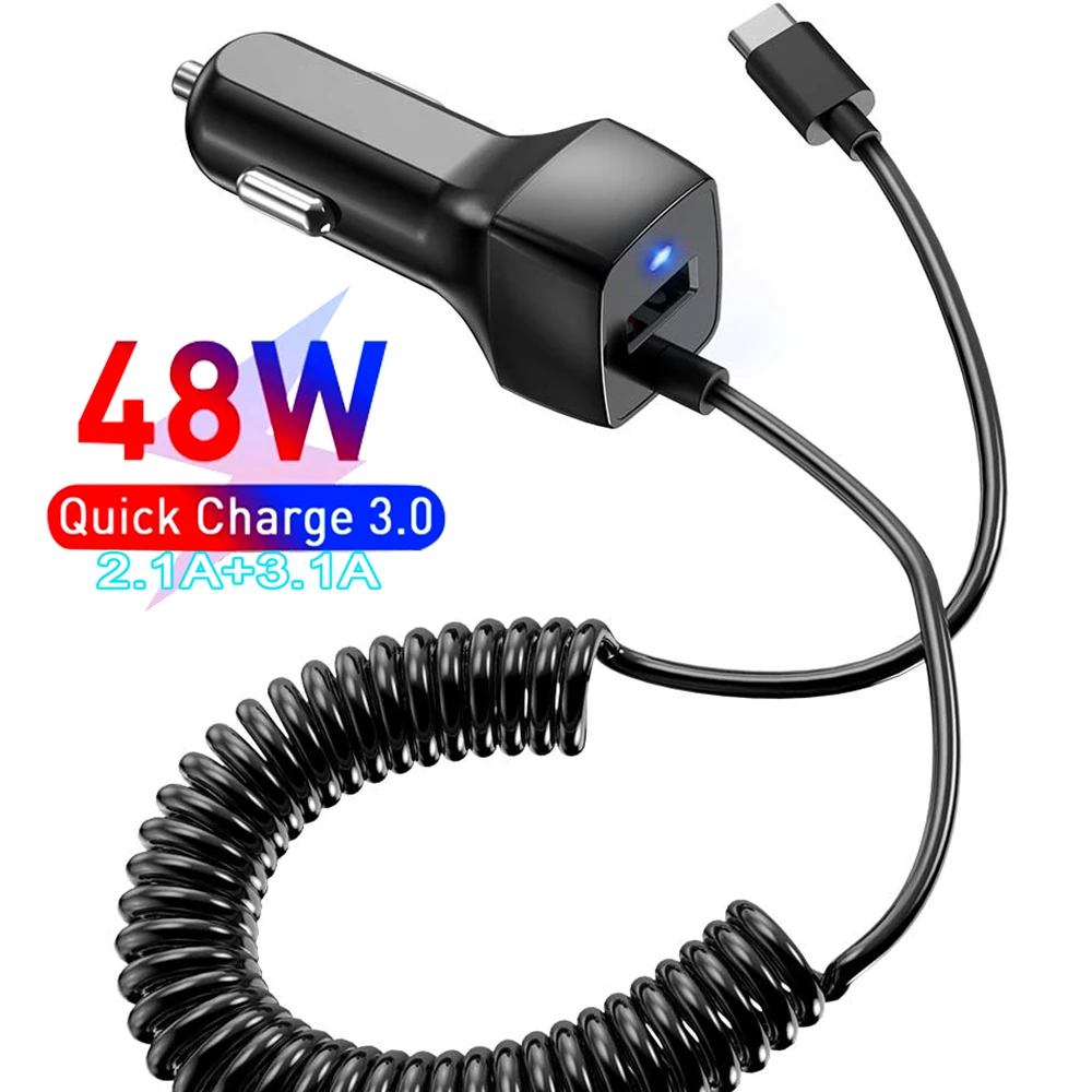 Car Charger Mobile Fast Charge | Mobile Car Adapter Fast Charge - 48w ...