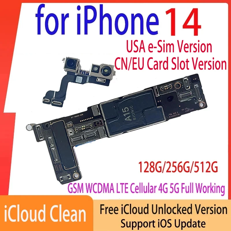 e-Sim-USA-Version-Motherboard-for-iPhone-14-With-Face-ID-Unlocked-Logic ...