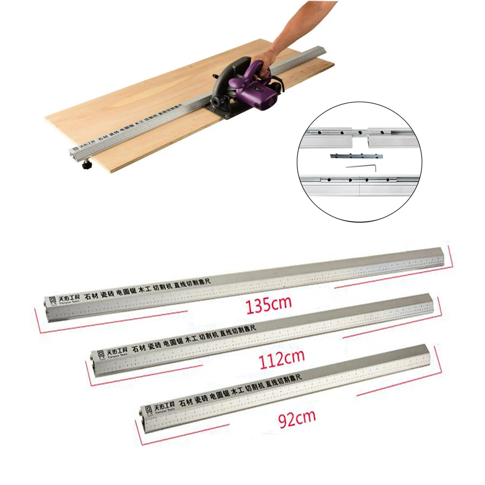 Electric Circular Saw Cutting Machine Guide Foot Ruler Guide 3in 1 45 ...