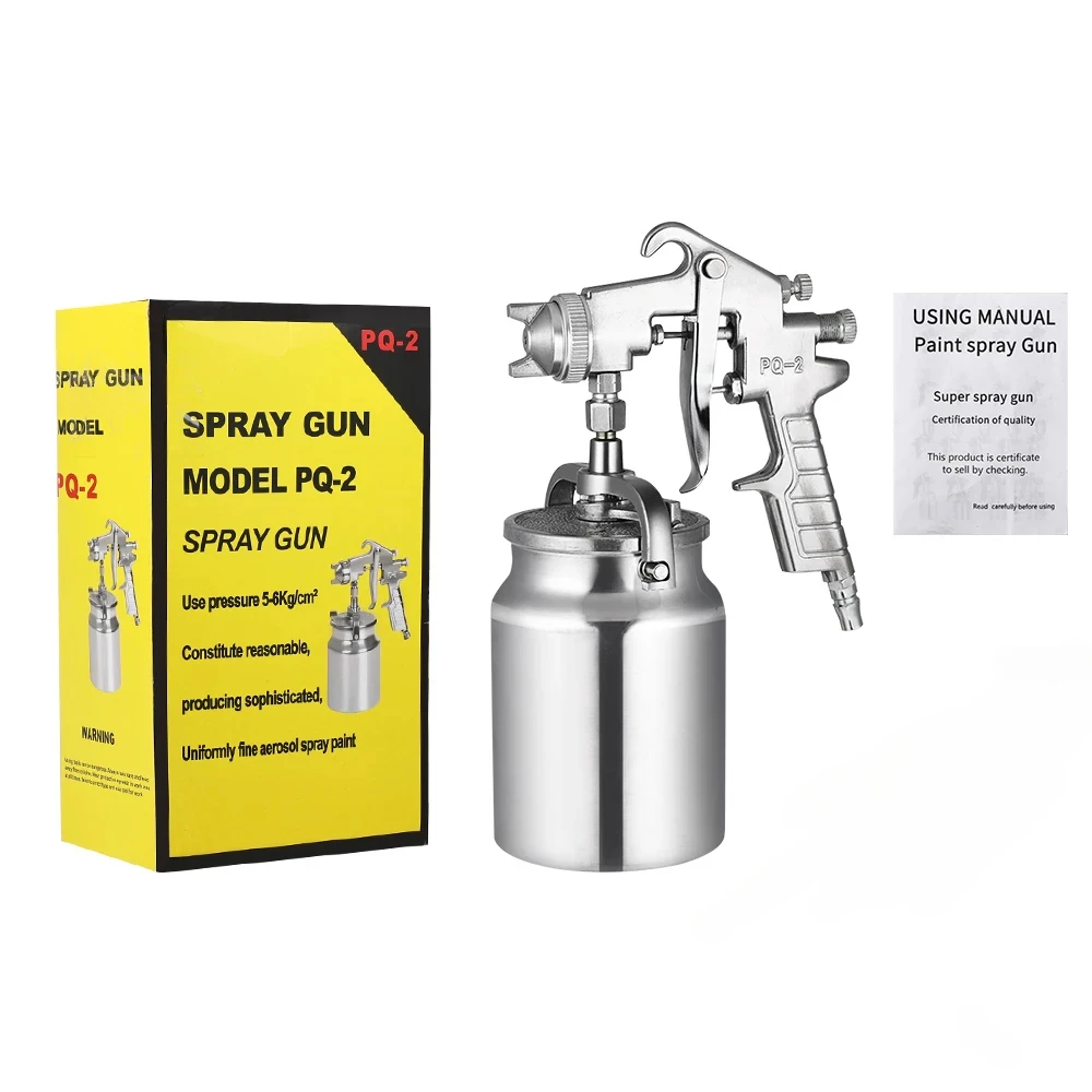 Pneumatic-Sprayer-Silver-Anti-Rust-Paint-Sprayer-HVLP-Spray-Paint ...