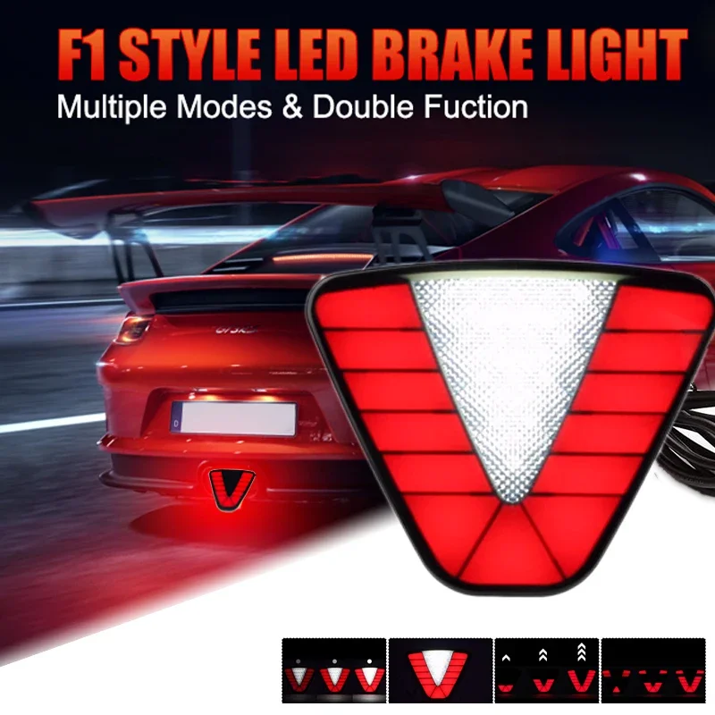 Universal-Car-Brake-Led-Light-Rear-Bumper-Stop-Lamp-F1-Style-Red-Tail ...
