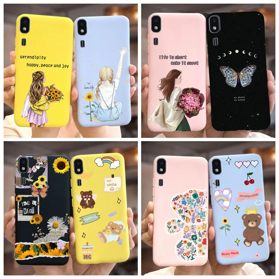 For-Samsung-Galaxy-A2-Core-Case-SM-A260F-Luxury-Bear-Cartoon-Painted ...