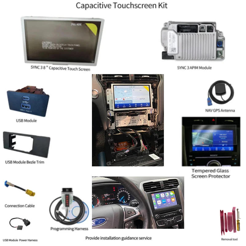 Factory-SYNC2-to-SYNC3-Upgrade-Kit-APIM-Module-Antenna-Carplay-GPS ...