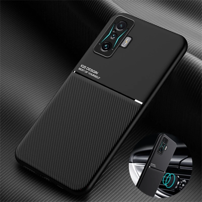 For Xiaomi Poco F4 GT 5G Case Leather Magnetic Car Kickstand Holder ...