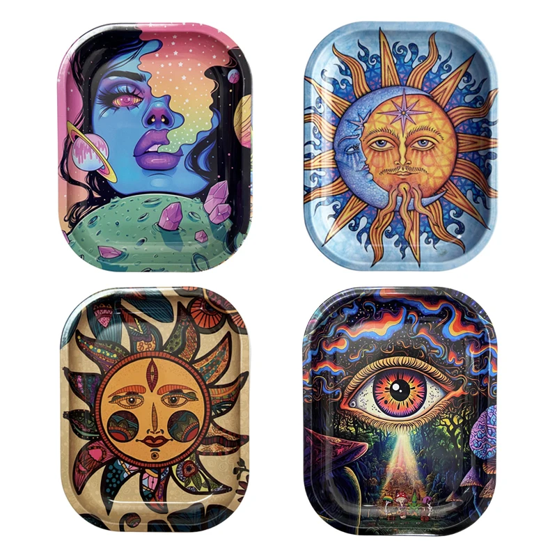 Metal-Rolling-Tray-18-14cm-Tobacco-Smoking-Cigarette-Dry-Herb-Small ...
