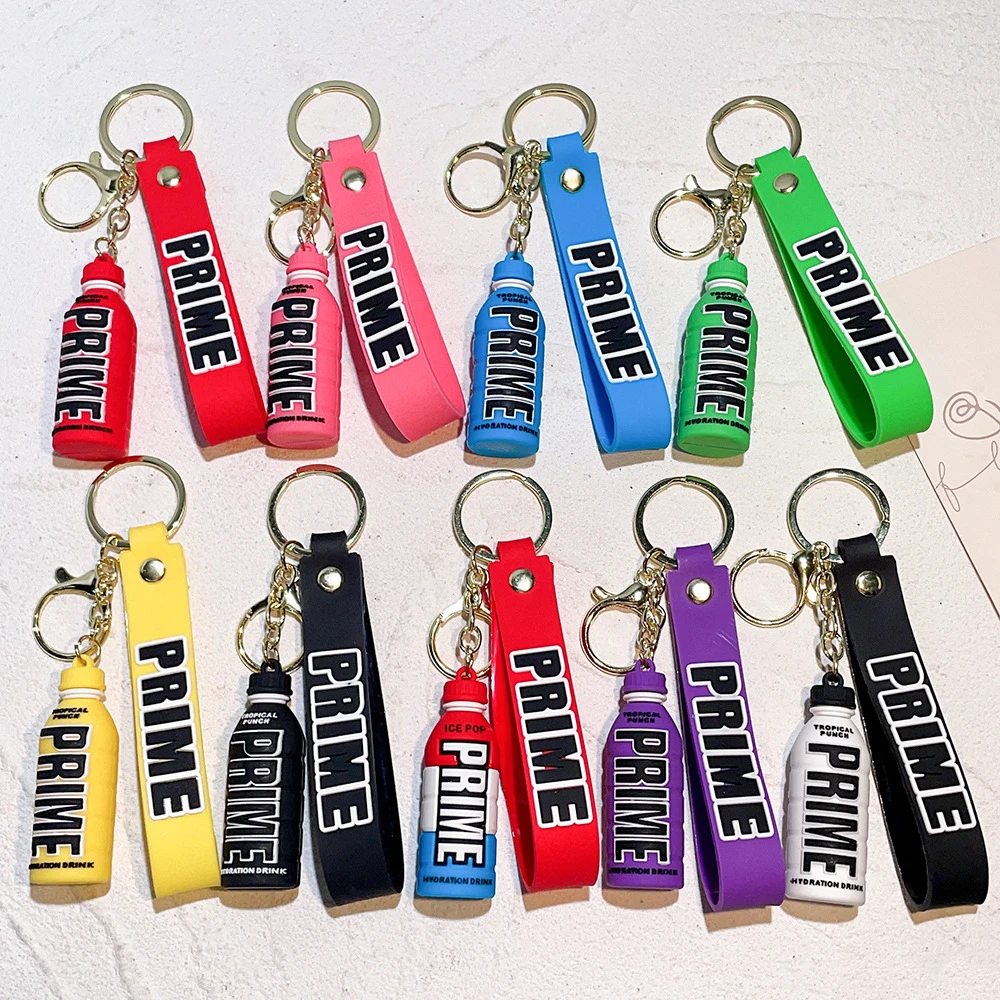 Cartoon-Prime-Drink-Pendant-Keychain-For-Women-Soft-Rubber-Beverage ...