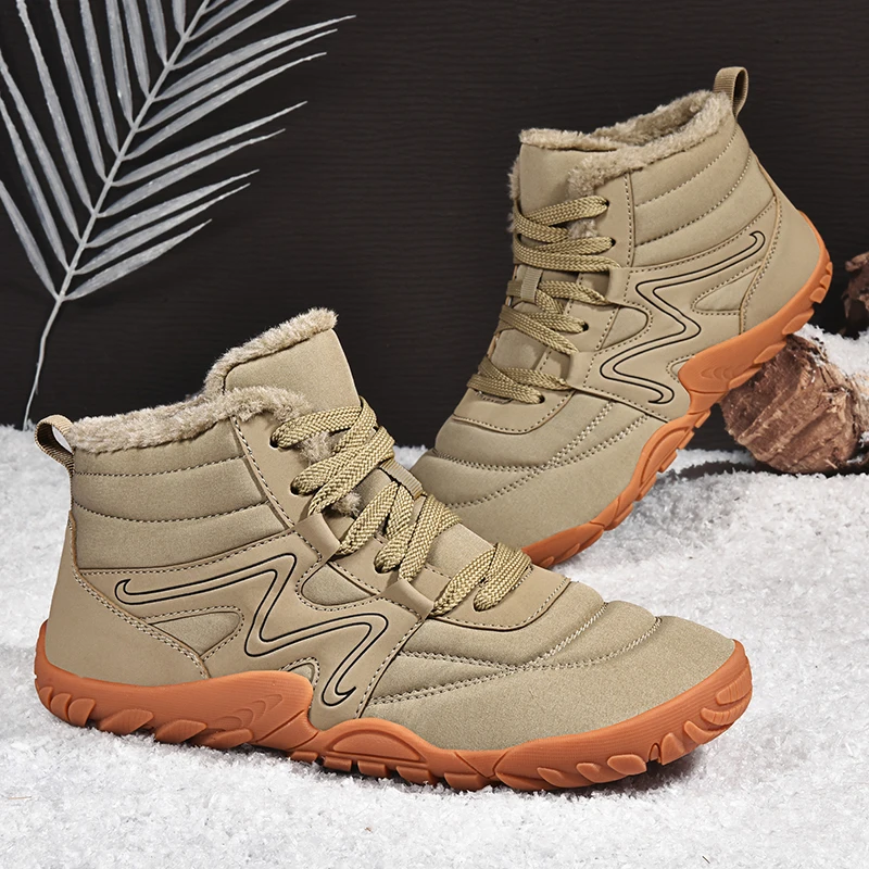 New-High-Quality-Winter-Boots-for-Men-Hking-Shoes-Keep-Warm-Plush-Snow ...