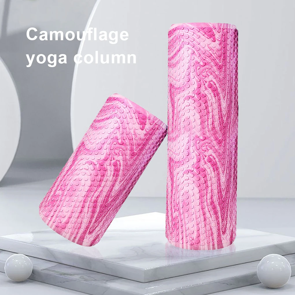 Yoga Column Gym Fitness Solid Foam Roll Back Massage Roller High ...