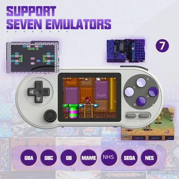 SF2000 Retro Handheld Game Console Machine Games Kids IPS Wireless Mini ...