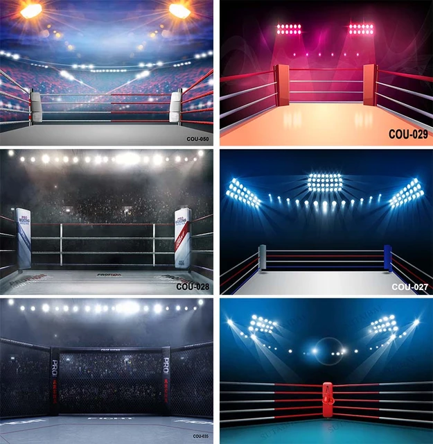 Boxing Ring Ropes Background