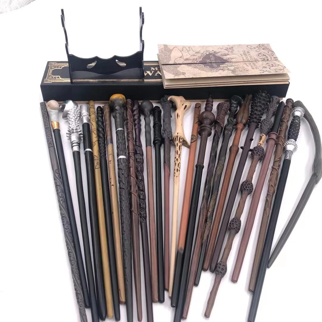 24 Kinds Of Metal Core Magic Wands Set Magic Wand For Kids Dumbledore ...