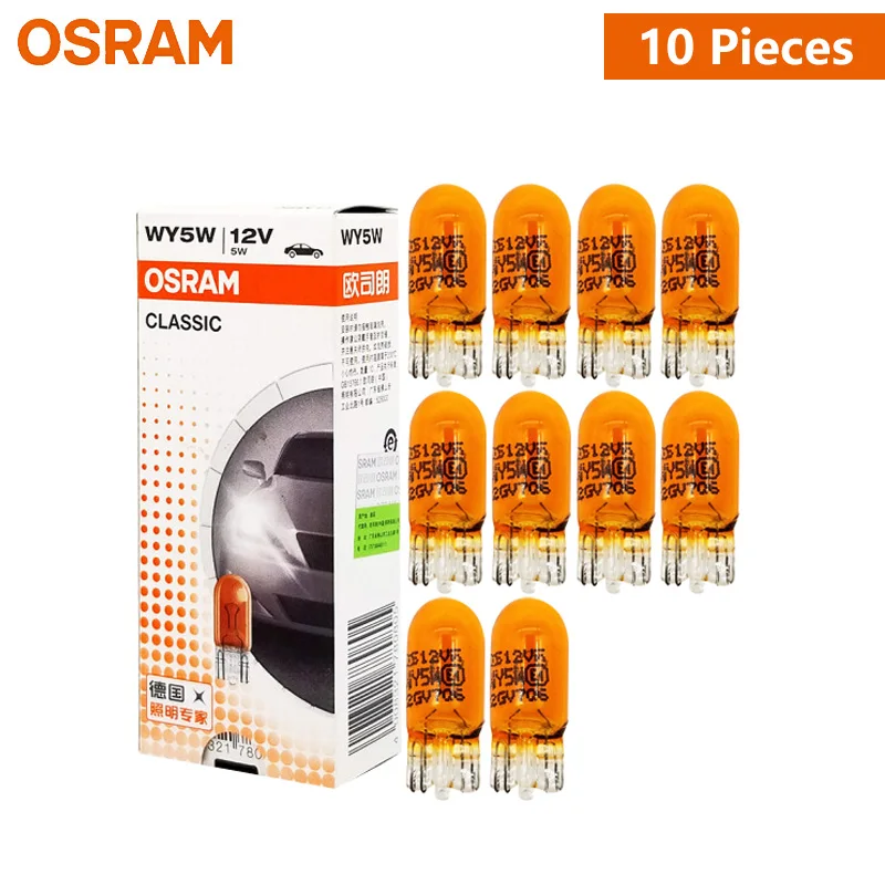 OSRAM-Original-T10-W5W-Amber-Standard-Interior-Light-Resver-Lamp-Yellow ...