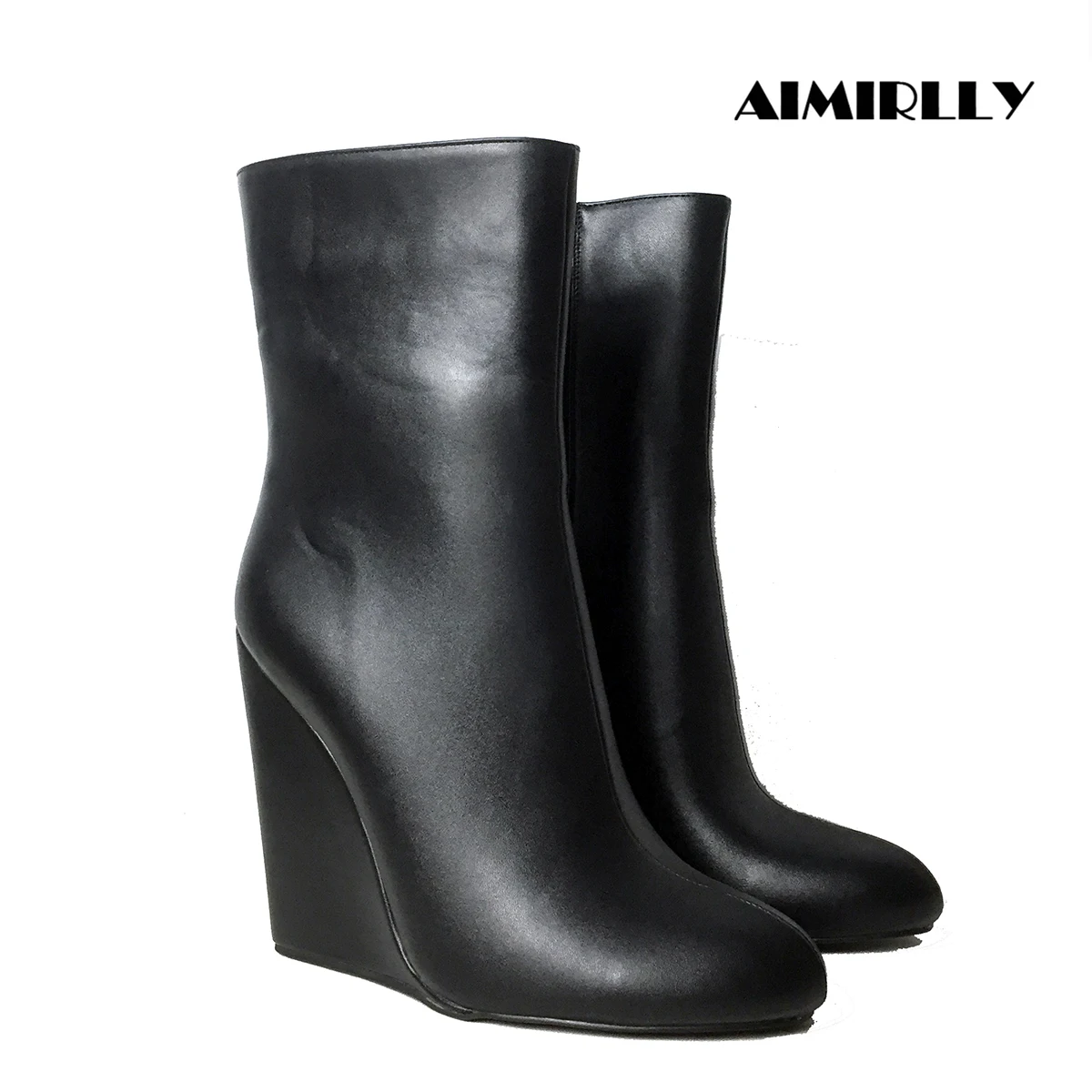 Botines-de-mujer-zapatos-de-tac-n-alto-tacones-de-cu-a-con-punta ...