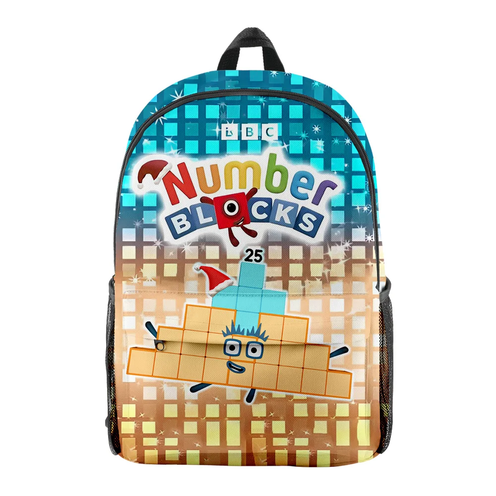 3D Game Numberblocks Kawaii Backpack For Kids - KawaiiMerch.com