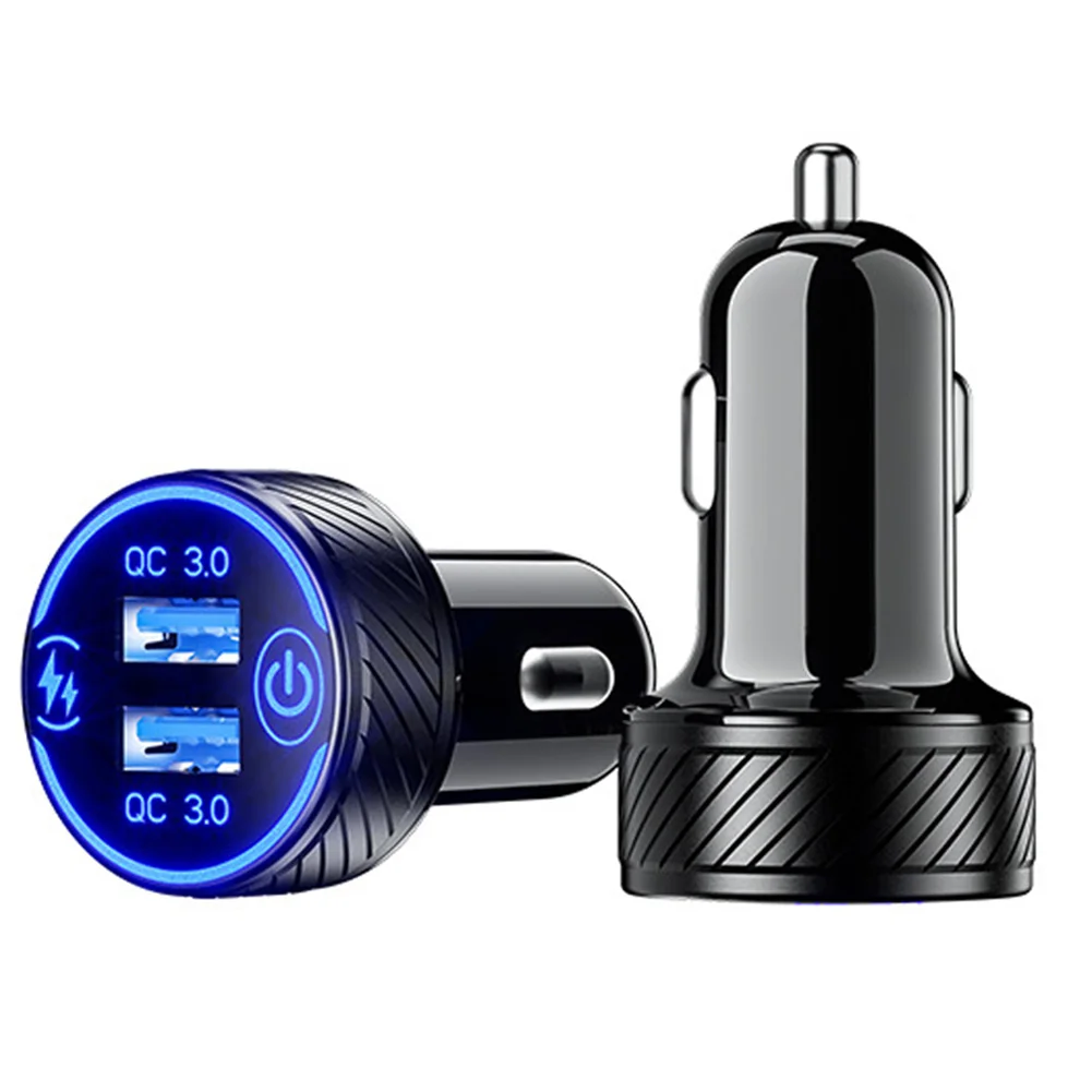 18W Dual QC 3.0 USB Port Multiple Car Charger Socket with Touch Switch ...