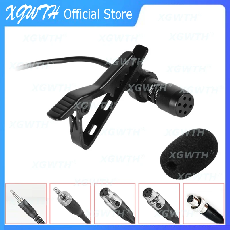 Lavalier-Microphone-Unidirectional-Condenser-Lapel-Mic-for-Shure ...