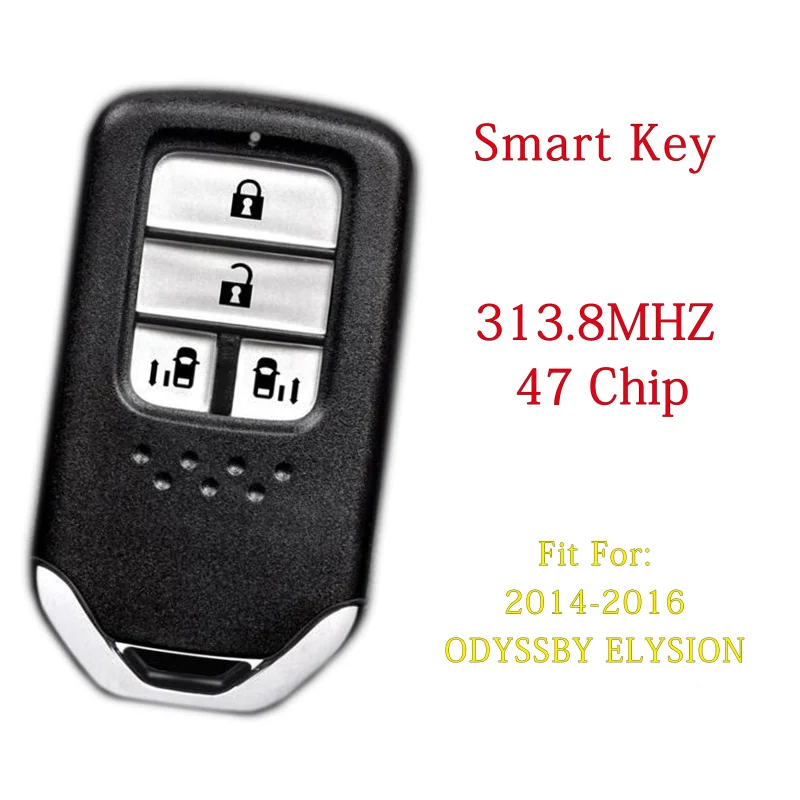 BaoJiangDd car key Fit for Smart Remote Key 4B 313.8MHz ID47 for Honda ...